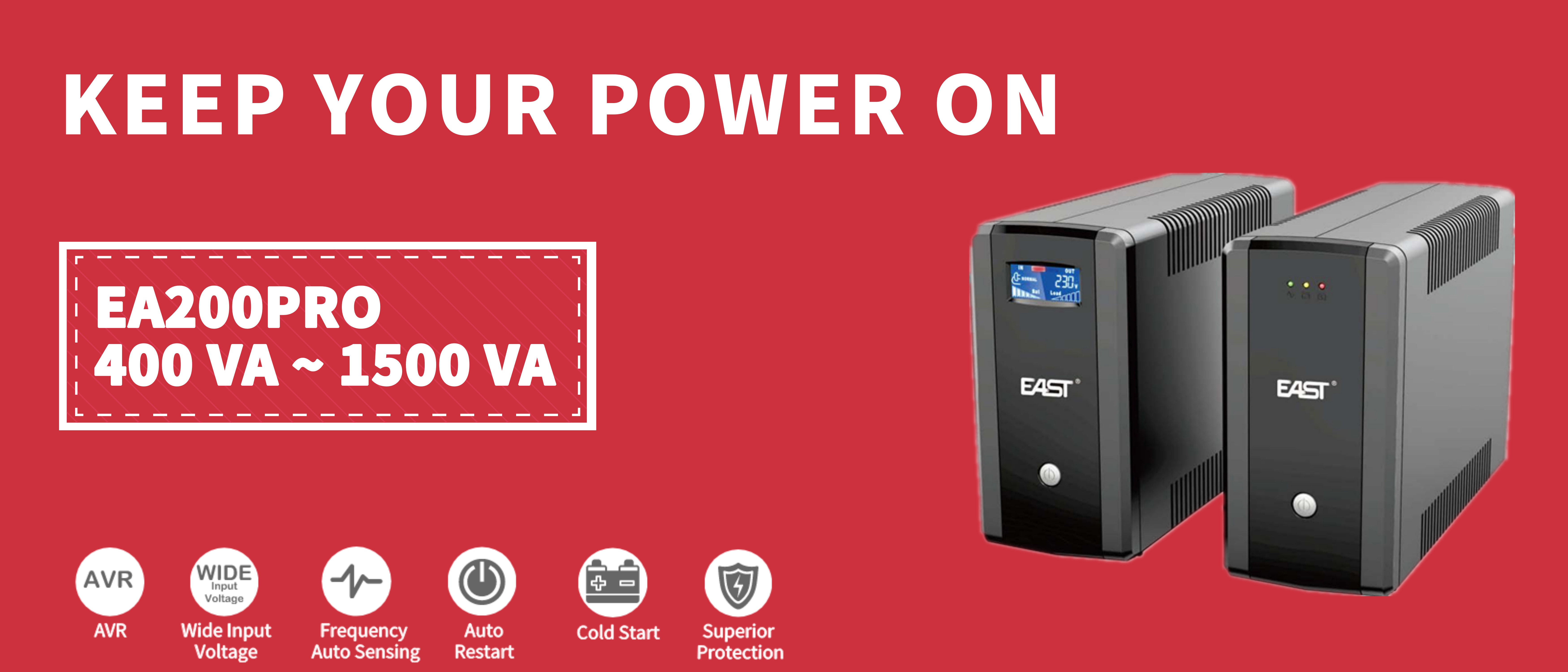 EAST Line Interactive UPS EA200 Pro 400 - 1500 VA - EAST Group Limited by Share Ltd